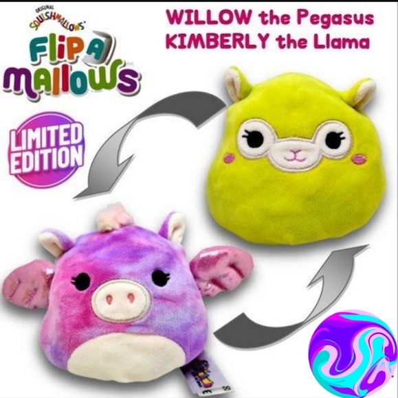 Squishmallows | Toys | 2 Squishmallows Official Kellytoy Flipamallows ...